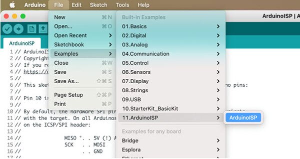 How to Flash the Arduino Bootloader to an ATTiny85 IC